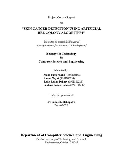 Detect Melanoma Using Abc Algorithm Pdf Cancer Metastasis