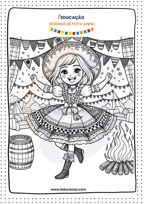 DESENHOS PARA COLORIR FESTAS JUNINAS