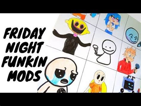How to Draw Friday night Funkin Mods Как нарисовать fnf Рисование в стиле FNF Как нарисовать фнф