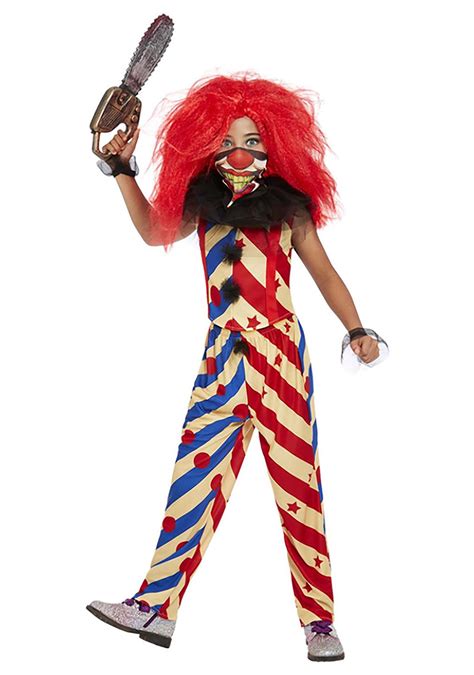 Creepy Clown Girls Costume
