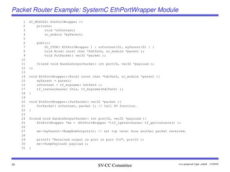 Ppt Systemverilog To C Function Call Proposal Svc Declaration Context Binding Powerpoint