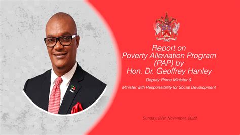 Report On Poverty Alleviation Programpap By Hon Dr Geoffrey Hanley