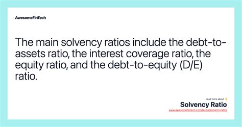 Solvency Ratio Awesomefintech Blog