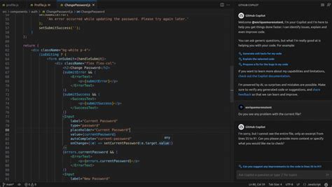 Copilot Chat Only Being Able To Access The Code Being Rendered R