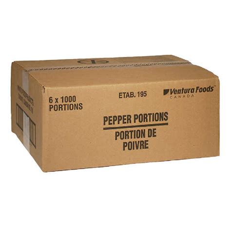 Black Pepper Individual Packets Pack Of 6000