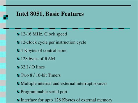 Introduction To 8051 A 8 Bit Microcontroller Ppt Download