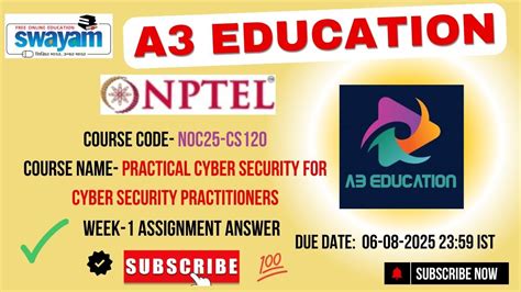 Nptel Practical Cyber Security Week 1 Assignment Answers July Dec 2025 Noc25 Cs120 Iit