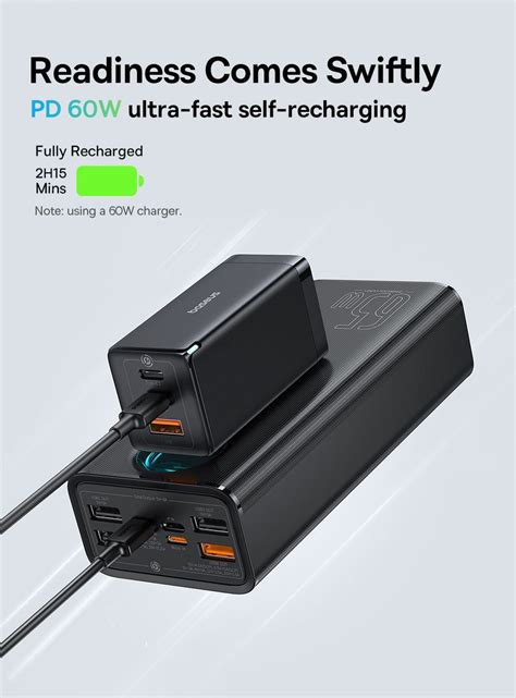 Baseus Amblight Digital Display Fast Charge Power Bank 26800mAh Baseus Pakistan