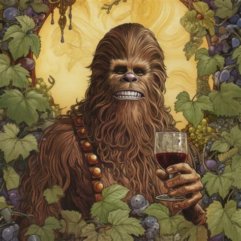 Premium Photo Sacred Drunken Wookiee Jim Starlin Inspired 1970s