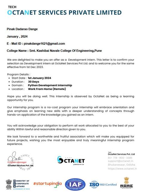 Pinak Dange On Linkedin Pythondevelopment Octanetinternship Codingjourney