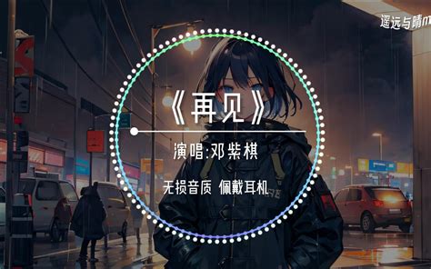 无损音质再见 邓紫棋不要对我说再见一句再见 就结束这一切 遥远与晴music 遥远与晴music 哔哩哔哩视频