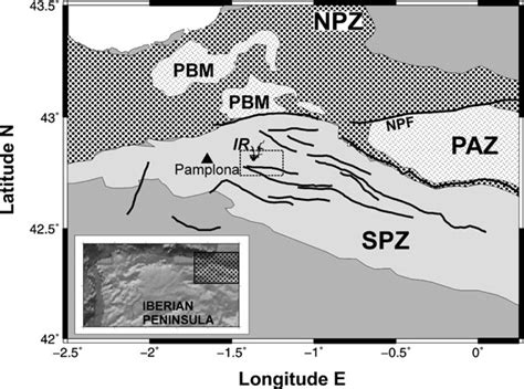 Location And Geologic Setting Of The Studied Area Npz North Pyrenean