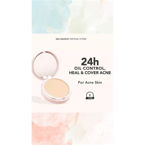 Jual Sea Makeup Acne Cover Andsmooth Two Way Cake Brown Sugar Shopee