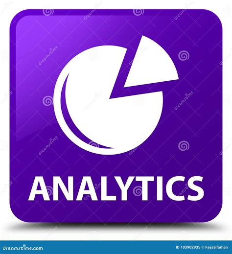 Analytics Graph Icon Purple Square Button Stock Illustration Illustration Of Purple Chart