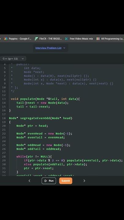Day 19 Native To Programming Segregate Even And Odd Nodes In The