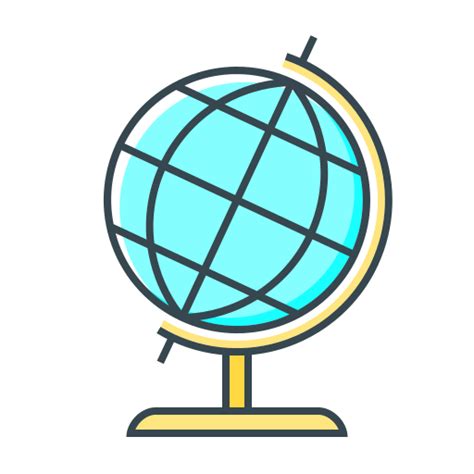 Geography Generic Thin Outline Color Icon