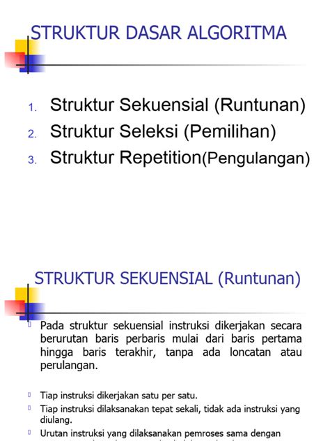 Struktur Dasar Algoritma Pdf Metode And Bahan Ajar