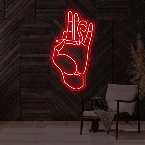 🔥 Free Download Neon Weed Sign Smoking Hand Stoner Led Light Neongrand
