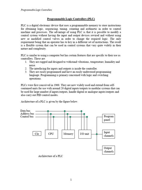 Plc Programming And Applications Pdf Programmable Logic Controller
