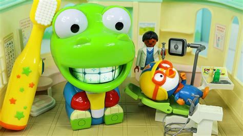 뽀로로 크롱 치카치카 양치놀이 장난감 치과 병원놀이 Pororo Crong Melody Tooth Brush Toy Youtube