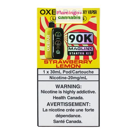 Rocky Vapor X Oxbar Maglink 90k Puff Starter Kit Mb Strawberry Lemon