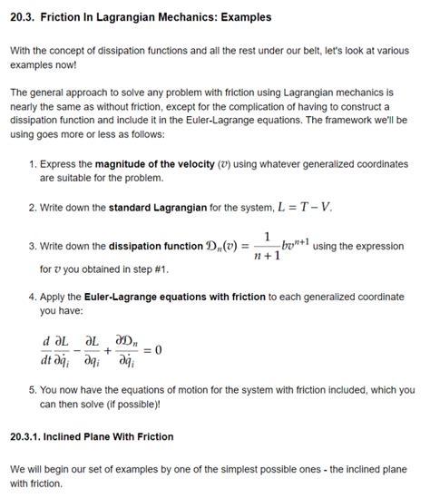 Lagrangian Mechanics For The Non Physicist Book Profound Physics Courses