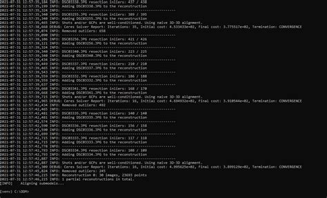 Aligning Submodels ODM Native Windows ODM OpenDroneMap Community