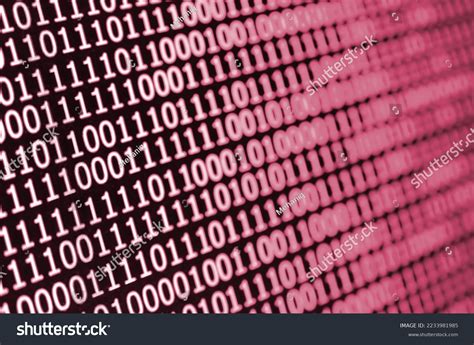 Macro Shot Binary Code On Monitor Stock Photo 2233981985 Shutterstock