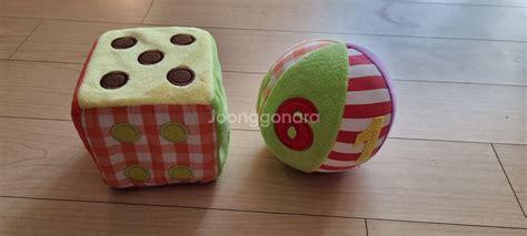 아기 공 숫자공부 주사위 놀이 딸랑이 공 신생아완구 중고나라