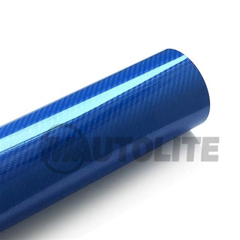 Vinil Fibra de carbono 5D Azul Súper brillante F 4D Mautolite