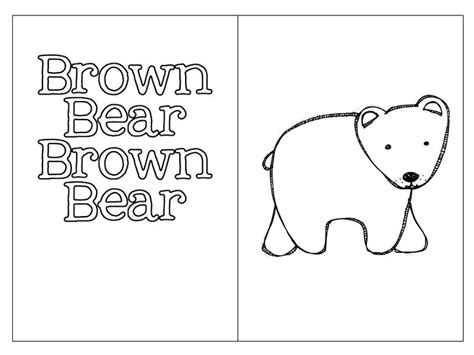 Brown Bear Book Coloring Pages
