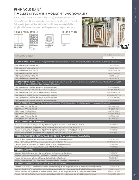 Azek Building Products Inc Catalogs Timbertech Product Guide 2025 Arcat