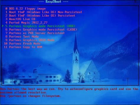 073 TRY PORTEUS WITH PERSISTENCE BOOTING FROM AN ISO USING EASY2BOOT