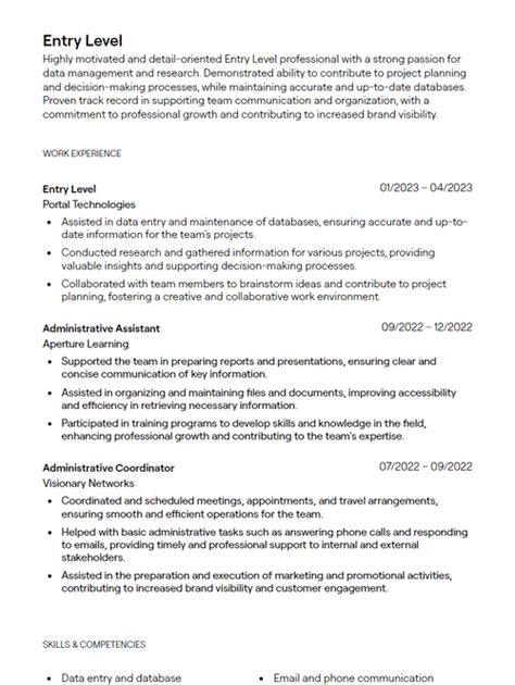 1 Entry Level Resume Examples [with Guidance]