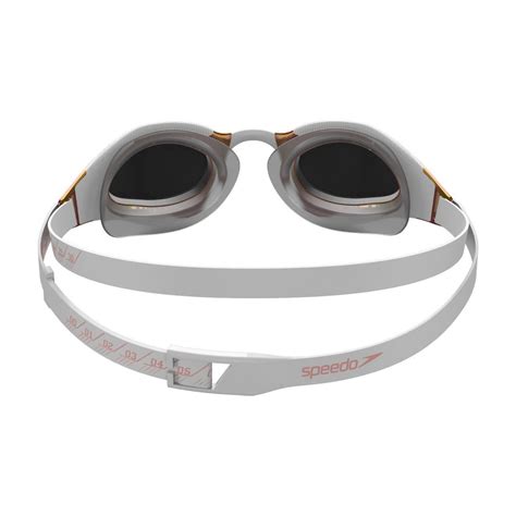 Speedo Hyper Elite Mirror Goggles Whitegold Swimpath