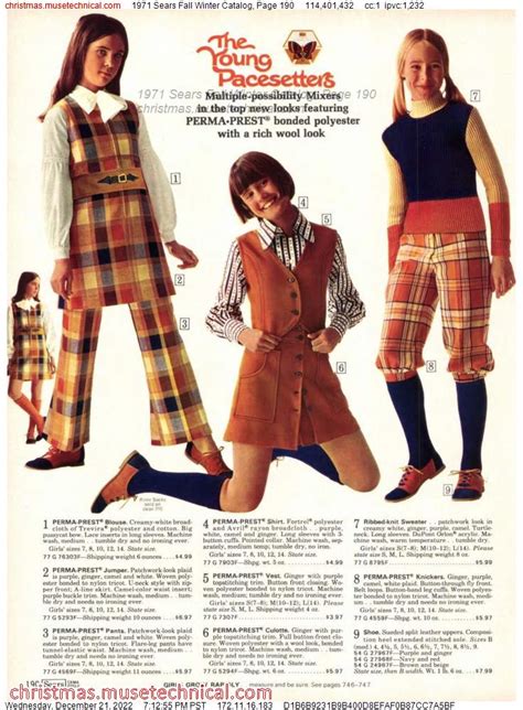 1971 Sears Fall Winter Catalog Page 190 Catalogs And Wishbooks