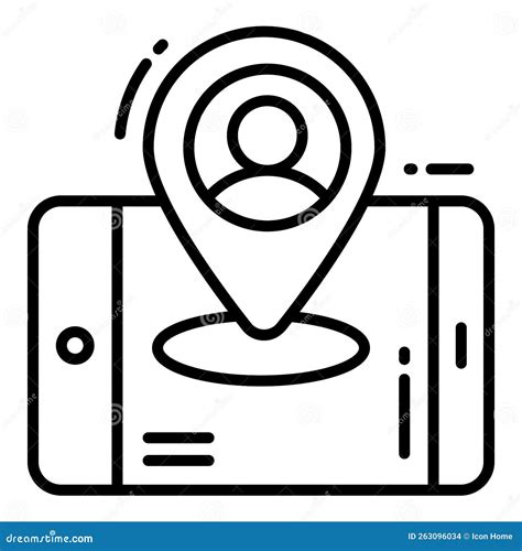 User Location Icon Related Map Location And Navigation Line Icon