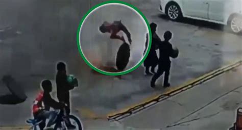 Video Viral Niño Prendió Un Petardo En Una Alcantarilla Y El