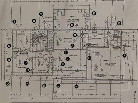 Blueprint Reading Unit 27 Test Floor Plan Diagram Quizlet