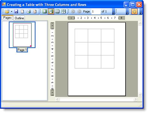 Creating A Table With Three Columns And Rows
