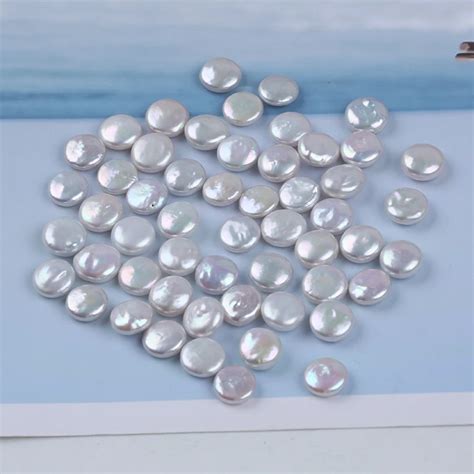 Natural P Rola De Gua Doce Coin Contas Barrocas Irregulares Alto Brilho