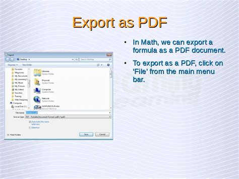Math Import And Export