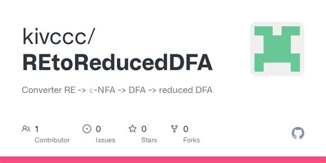 GitHub kivccc REtoReducedDFA Converter RE ε NFA DFA reduced DFA