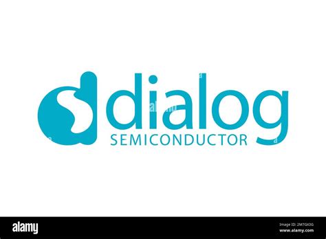 Dialog Semiconductor Logo White Background Stock Photo Alamy