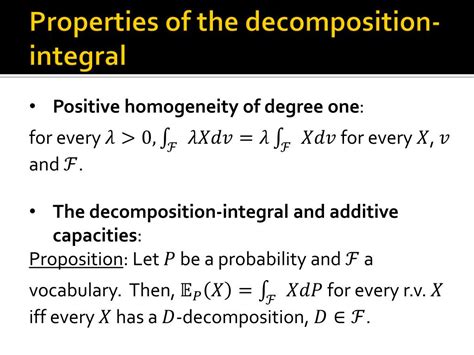 Ppt Decomposition Integral Unifying Choquet And The Concave