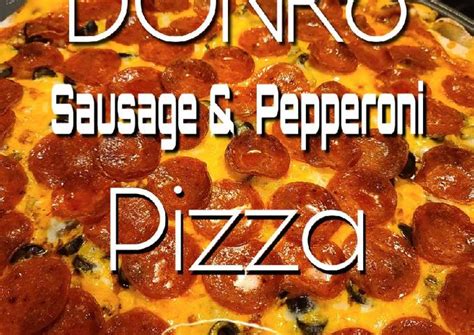 Simple Way To Prepare Fancy Sausage And Pepperoni Pizza For Lunch Food