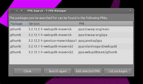 Y Ppa Manager 007 Released Easily Search A Package In All Launchpad Ppas ~ Web Upd8 Ubuntu