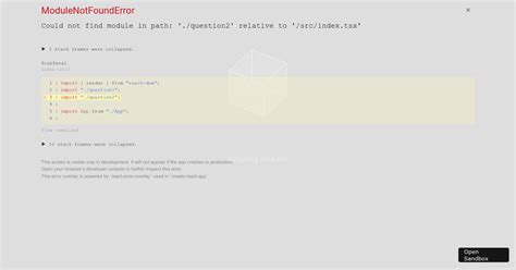 Test Assessment Codesandbox