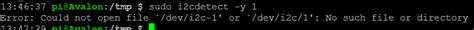 Enabling And Checking I C On The Raspberry Pi Using The Command Line
