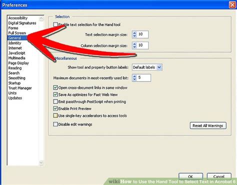 How To Use The Hand Tool To Select Text In Acrobat Steps